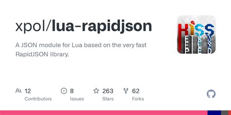 Github Xpollua Rapidjson A Json Module For Lua Based On The Very Fast Rapidjson Library
