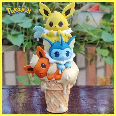 Jual Pokemon Evolution Eevee Mini Ice Cream Vaporeon Jolteon Flareon