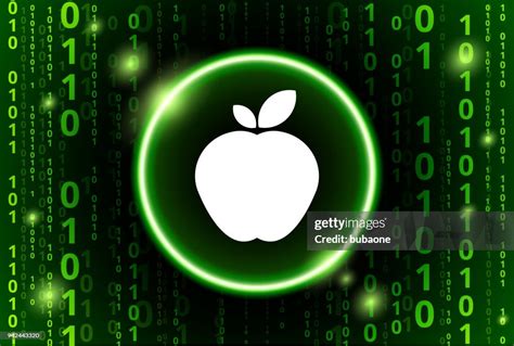Apple Binary Code Vector Pattern Background High Res Vector Graphic