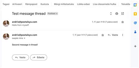 Sending Multiple Emails In The Same Thread