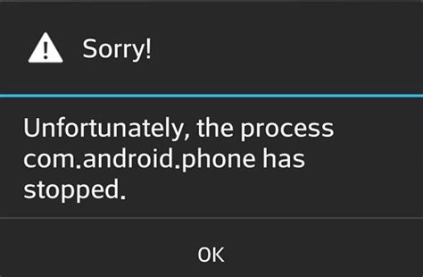 Why And How To Fix Unfortunately The Process Comandroidphone Has Stopped