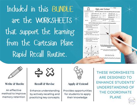 Cartesian Plane Coordinate System Plotting Points Warm Up Worksheets Year 5 6 Math Bundle