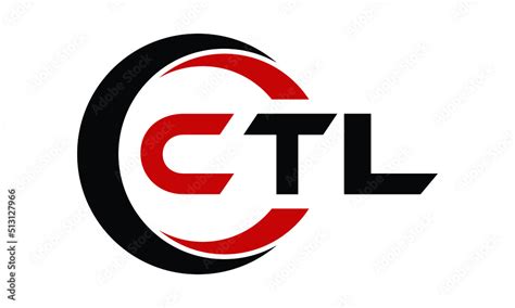 Ctl Swoosh Three Letter Logo Design Vector Template Monogram Logo Abstract Logo Wordmark