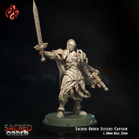 3d Printable Sacred Order Captain By Crippled God Foundry