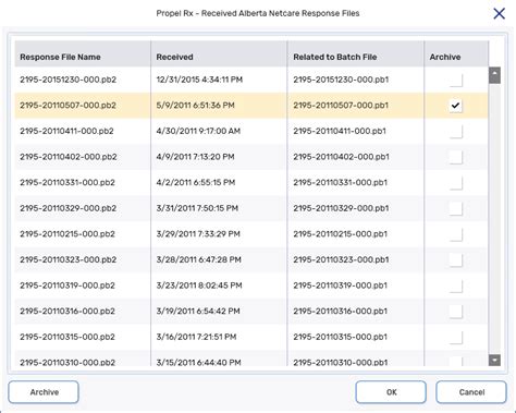 Archiving A Netcare Batch Response File