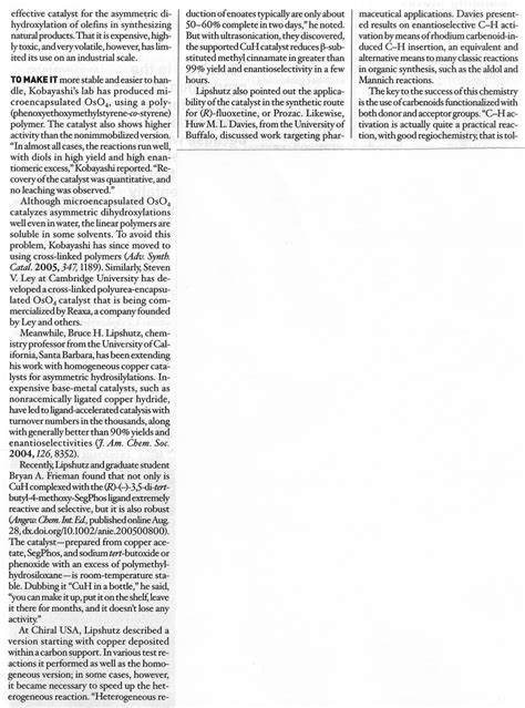 Chemical Engineering News 2005 September 5