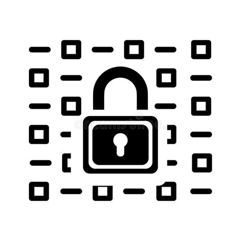 Data Protection Code Encryption Security Icon Stock Illustration