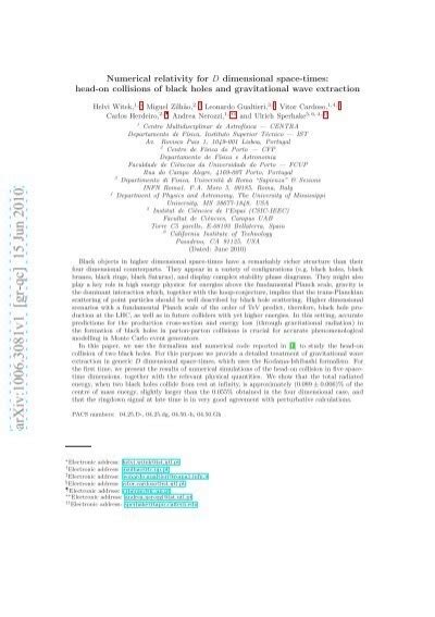Head On Collisions Of Black Holes And Gravitational Wave Extraction