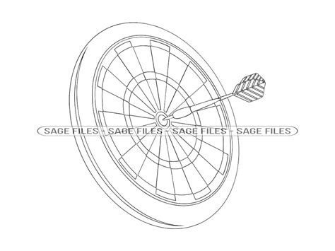 Dartboard Outline SVG Dartboard SVG Dart Board SVG Dartboard Clipart Dartboard Files For