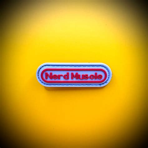 Nerd Muscle 3d Tactical Velcro Patch