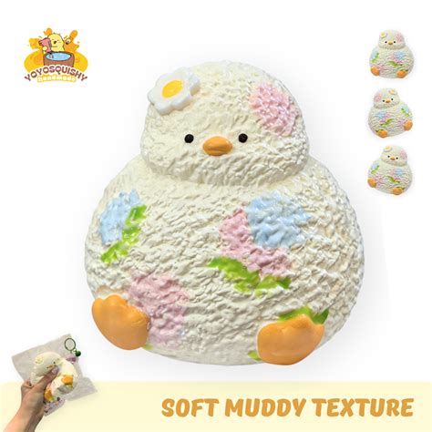 Yoyosquishy Soft Muddy Texture Big White Duck Taba Squishy Toy