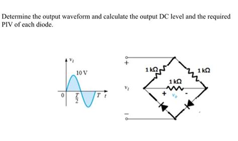 Solved Determine The Output Waveform And Calculate The