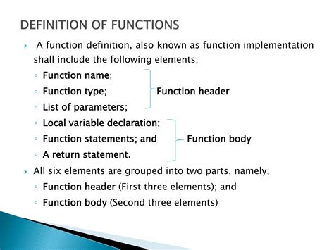 Function C Programming Ppt
