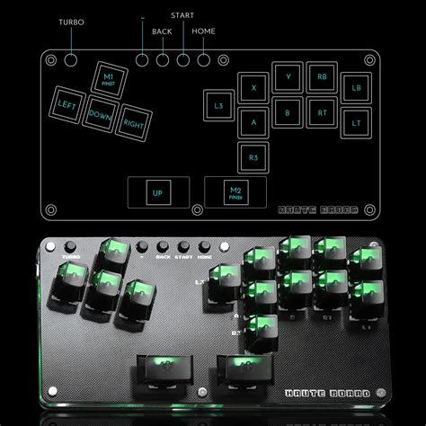 ⭐⭐⭐haute42 Fightstick Hitbox Leverless Controller Mini Stickless Arcade Stick For Pc Ps3 Ps4