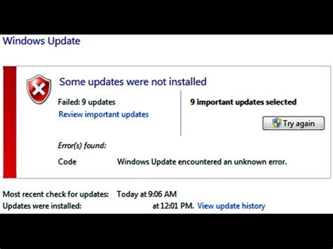 How To Fix Windows Update Failure Windows Update Errors In Easy Steps YouTube