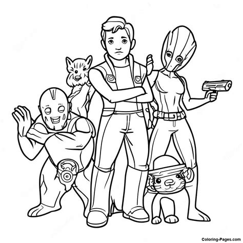 Lego Guardians Of The Galaxy Coloring Pages