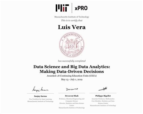 Datascience Bigdata Machinelearning Data Mit Luis Vera