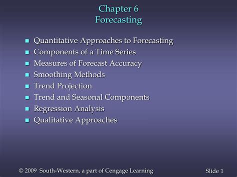 PPT Chapter Forecasting PowerPoint Presentation Free Download ID
