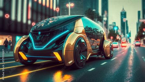 Autonomous Car Future Futuristic Public Transportation Sustainable City Urban Mobility