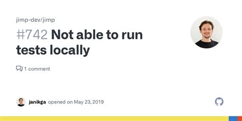 Not Able To Run Tests Locally · Issue 742 · Jimp Devjimp · Github