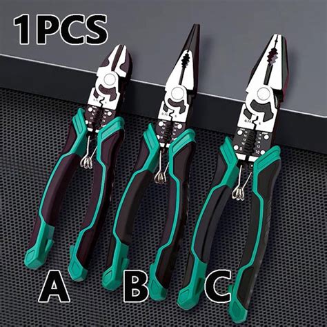 1pc Abc Style Multifunctional Universal Diagonal Pliers Nose Pliers Hardware Wire Cutters Hand