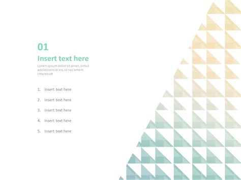 무료 프리젠테이션 템플릿 베이지 파스텔 그린 그라데이션 삼각형 패턴