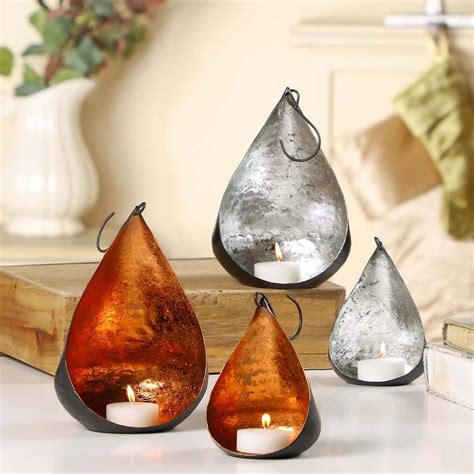 Two Hanging Tea Light Holders By Dibor