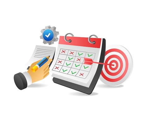 Premium Vector Flat Isometric 3d Illustration Notes Plan Sign