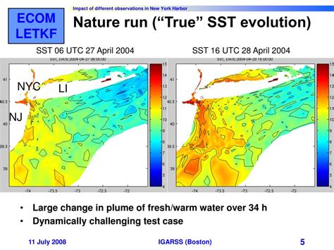 Ppt Ensemble Data Assimilation Experiments For The Coastal Ocean Impact Of Different Observed