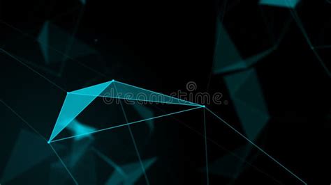 plexus fantasy abstract technology abstract geometric background 4k