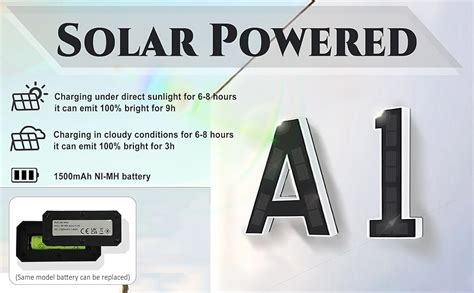 Isunmea Números De Casa Con Iluminación Solar Para Exteriores