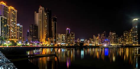Panama City At Night Panama Long Exposure Of Panama City C Flickr