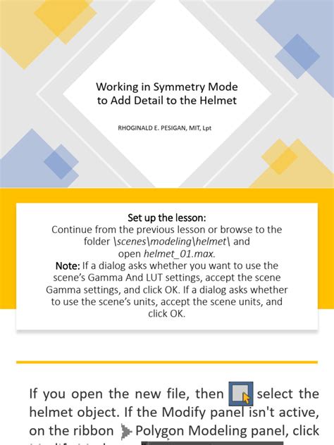 Workin Symmetry Pdf Autodesk 3ds Max Computing