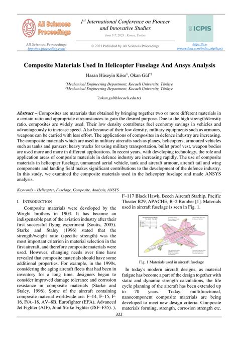 Pdf Composite Materials Used In Helicopter Fuselage And Ansys Analysis