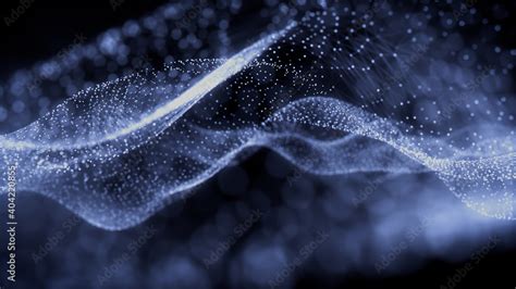 Sound Wave Vizualisation Concept Music Audio Frequencies Represented As High Tech Futuristic