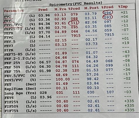 Spirometry Results Please Interpret