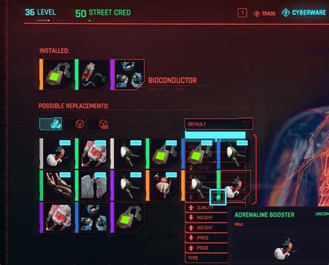 Bug Ui Inaccessible Cyberware Filter Options Forums Cd Projekt Red