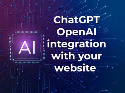 Chatgpt Openai Integration With Your Web Application Upwork