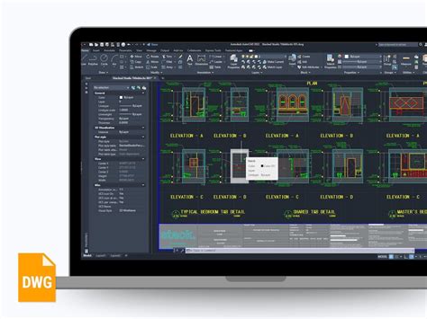 Autocad Title Block Template Customizable Architect Drawings Dwg File Bonus Details Etsy