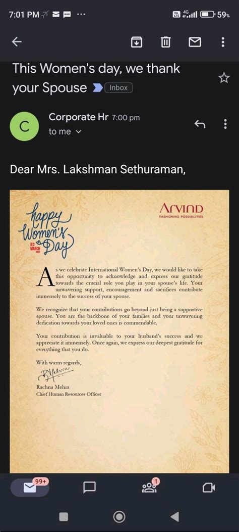 Sethuraman Lakshman Kumar On Linkedin It Means A Lot To Us Thanks To Our Chro Rachna Madam