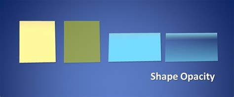 Adjusting Shape Opacity In PowerPoint
