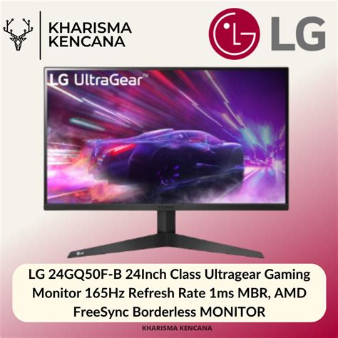 Jual LG GQ F B Inch Class Ultragear Gaming Monitor Hz Refresh Rate Ms MBR AMD FreeSync