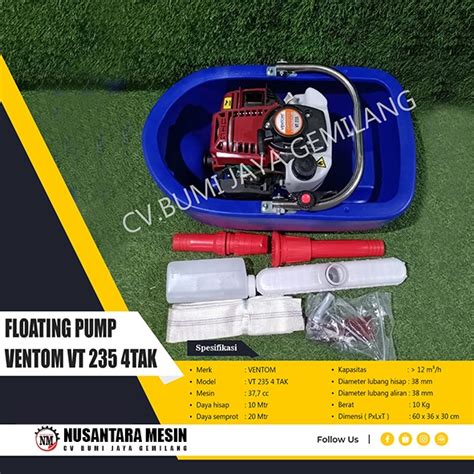 Jual Pompa Air Apung Floating Pump Ventom 235 4 Tak Shopee Indonesia