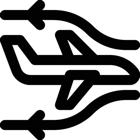 Aerodynamics Air Flow Airplane Outline Icon 60186772 Vector Art At Vecteezy