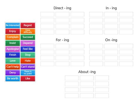 Complements Ing Sort Groups Group Sort