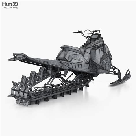 Polaris 650 Rmk Khaos Slash 165 2024 3d Model Download Atv On