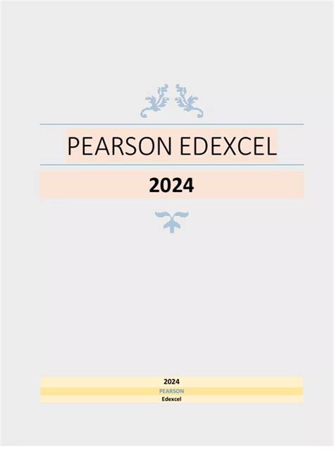 Pearson Edexcel Level GCE HI A History Advanced PAPER Breadth Study With