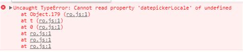 Javascript Cannot Read Property Datepickerlocale Of Undefined Stack Overflow
