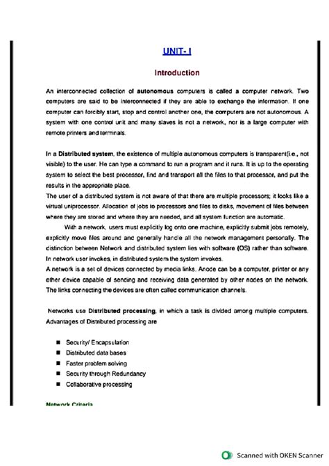 Unit 1 Computer Networks Studocu