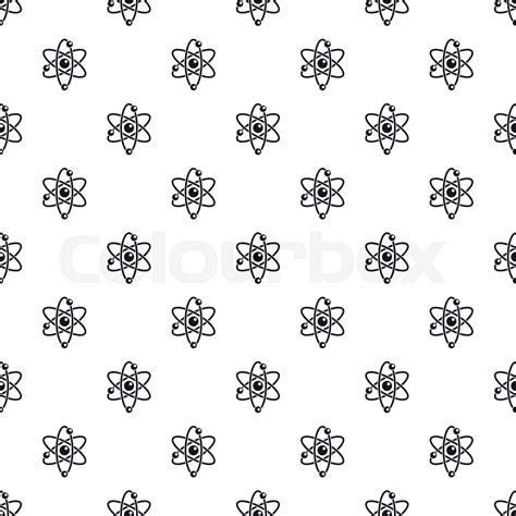 Atom Pattern Seamless Vector Stock Vector Colourbox